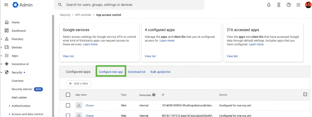 Connect your email to Chaser
